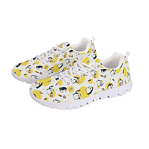Jeiento Womens Running Shoes Lightweight Breathable Tennis Shoes Non Slip Fashion Walking Sneakers Cute Penguin Print