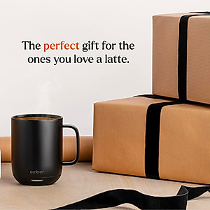 Ember Temperature Control Smart Mug 2, 10 oz, Black, 1.5-hr Battery Life - App Controlled Heated Coffee Mug - Improved Design