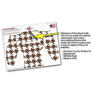 WraptorSkinz Skin Wrap compatible with Sony PS5 DualSense Controller Houndstooth Chocolate Brown (CONTROLLER NOT INCLUDED)