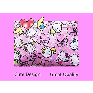 Kerr's Choice Lightweight Portable Grocery Bag Large Capacity Shopping Bag Durable Reusable Tote Bag Travel Accessories -- Kitty