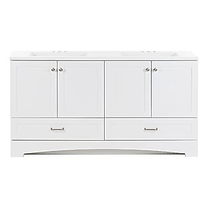 Spring Mill Cabinets Emlyn Bathroom Vanity with Sink, White