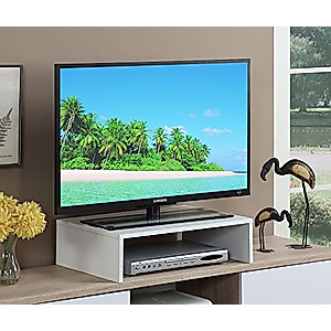 Convenience Concepts Designs2Go Monitor Riser, Small, White