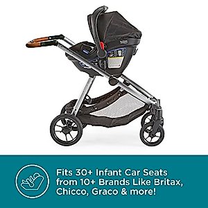 Contours Legacy Convertible Stroller, Single-to-Double Design, Reversible Seats, UPF 50 Sun Canopy, Height Adjustable Handle, 5-Point Safety Harness, Plenty of Storage - Washed Teal