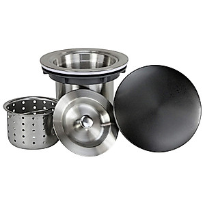 KINGSMAN ALL-IN-ONE Workstation 48 in. 16-Gauge Undermount Double Bowl Stainless Steel Kitchen Sink w/Build-in Ledge and Accessories (Galaxy Pearl Black)