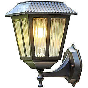 LUOFDCLDDD Wall Lamp，Solar Outdoor Terrace Home Body Induction Waterproof Ultra Bright Courtyard Garden Wall Lamp 10 22.5 28Cm