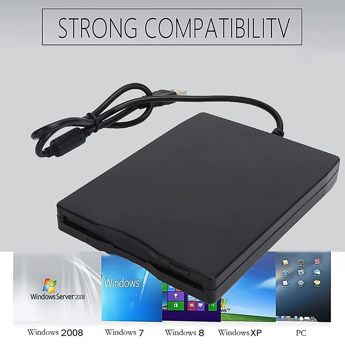 Zopsc-1 Portable Universal USB External 3.5in Floppy Disk Drive External 1.44MB FDD for PC Computer Laptops Desktops for for 7 for 10
