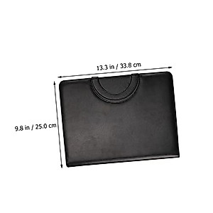 Ciieeo Multifunction Folder Zipper Portfolio Document Storage Pouch Tote Insert Organizer Document Organizer Bags Leather Certificate Bag Zip Binder Canvas Travel Business Book Portable