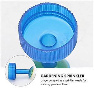 Hemoton 20pcs Water Bottle Cap Sprinklers Nozzle Plastic Bottle Watering Spout Portable Household Watering Sprinkler Heads for Seedlings Bonsai Vegetables Random Color