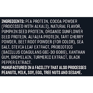 Vega Sport Premium Vegan Protein Powder Chocolate (19 Servings) 30g Protein, 5g BCAAs, Low Carb, Keto, Dairy/ Gluten Free, Non GMO, Pea Protein for Women & Men, 1.8 lbs (Packaging May Vary)