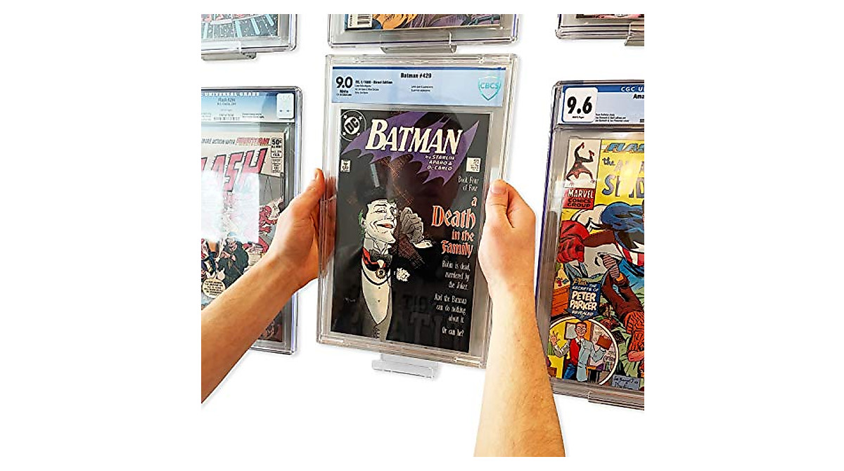 X-FLOAT Clear Floating Shelves for Comic Book Display – Set of 6