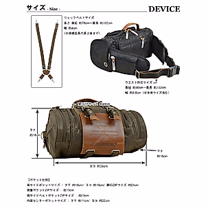 Device AHH17089 Shoulder Bag, Backpack, Body Bag, Waist Bag, Black