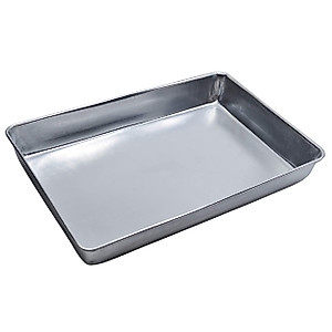 EISCO Dissection Tray, 10" x 7" - Without Wax - Aluminum