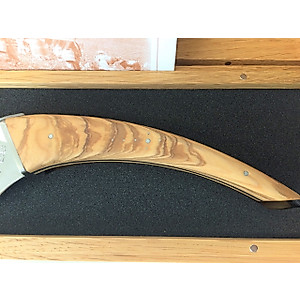 Laguiole en Aubrac Handmade Cheese Knife 'Le Buron' KMF99OLI/LZB1 Olivewood Handle