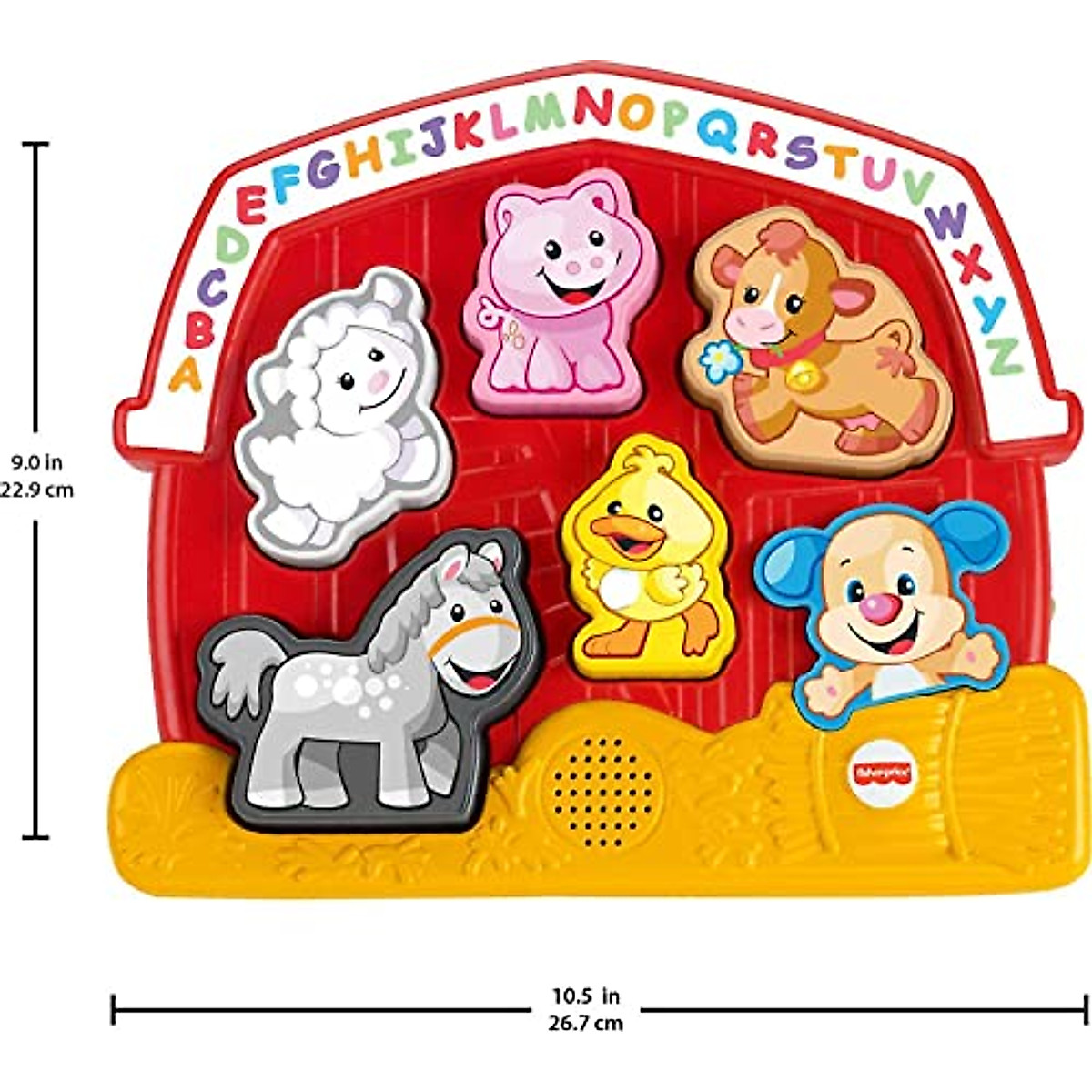 Fisher-Price Laugh & Learn Toddler Shape Sorting Toy Farm Animal Puzzle With Music & Sounds For Ages 1+ Years