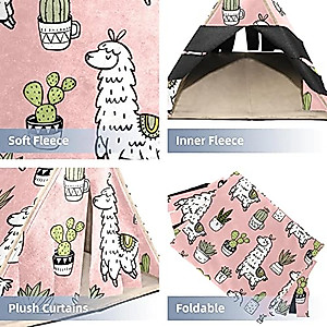 enheng Small Pet Hideout Cute Alpaca Hamster House Guinea Pig Playhouse for Dwarf Rabbits Hedgehogs Chinchillas