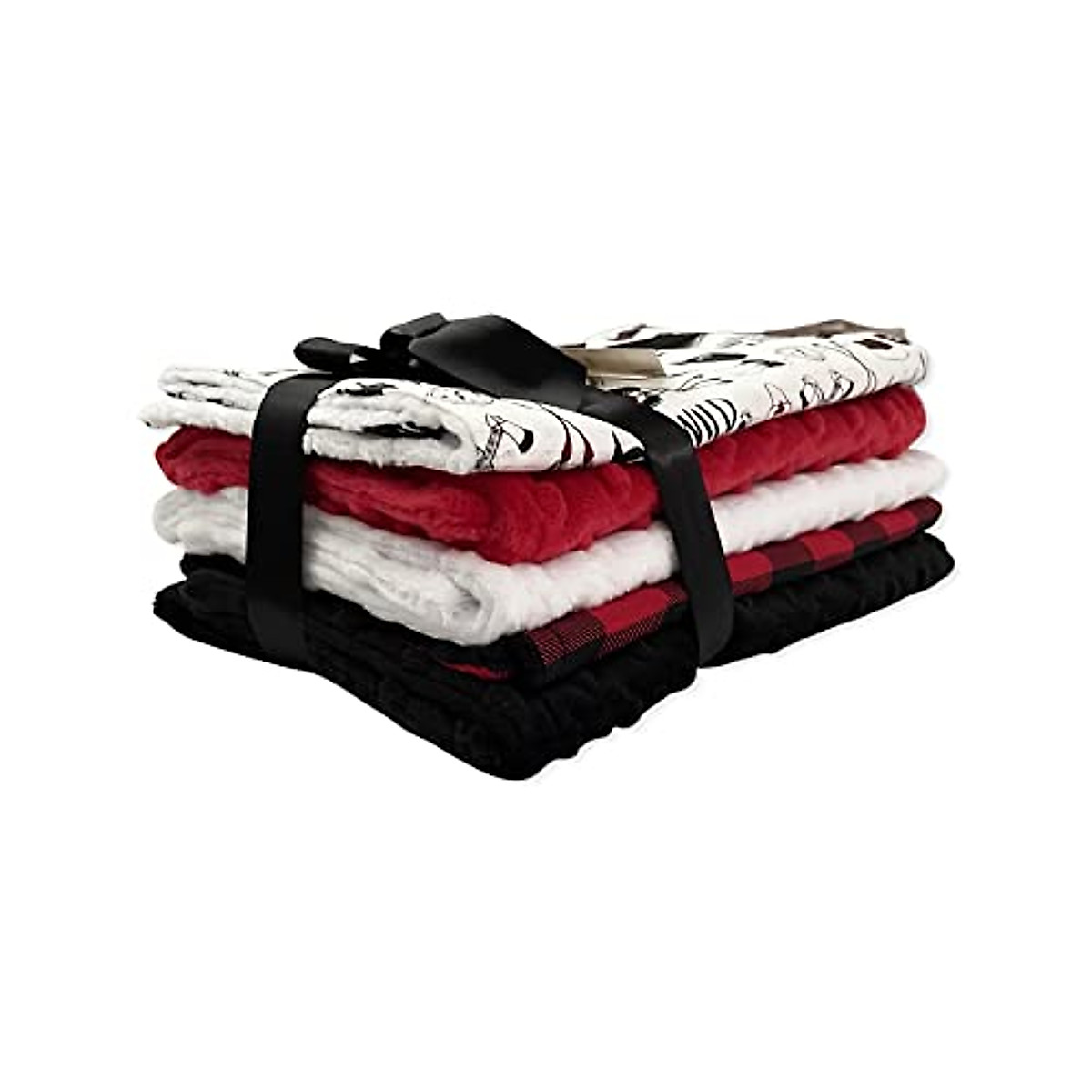 Wild + Free Baby Boy Burp Cloth Set of 5, MEG Original, Buffalo Plaid Woodland 104
