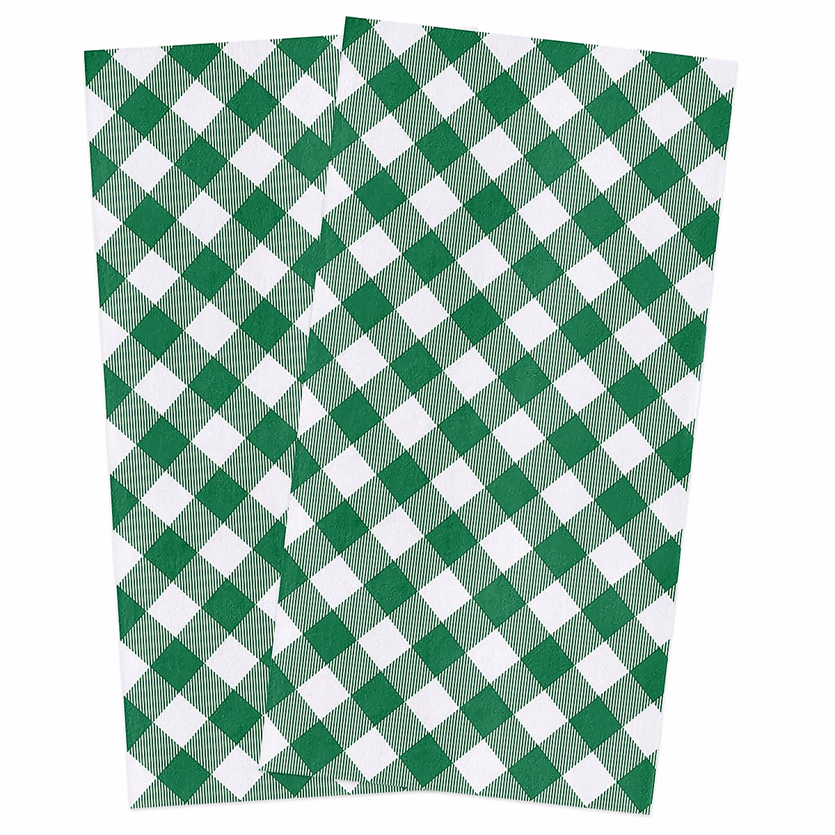 Kitchen Towels Dark Green Buffalo Check Plaid Dish Towel Farmhouse Style Dishcloths 18x28 Inches Absorbent Soft Cotton Dish Cloths Bar Towels & Tea Towels