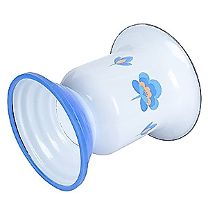 DOITOOL Bedpan Enamel Spittoon Portable Bedpan Seat Urinal Chamber Pot for Pregnant Women Elderly Children Urine Bucket Portable Toilet