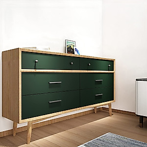 VEELIKE 15.7''x118'' Dark Green Peel and Stick Wallpaper Self Adhesive Solid Green Contact Paper Waterproof Decorative Vinyl Film for Walls Countertops Cabinets Shelf Drawer Liners Bedroom Kitchen