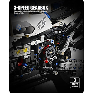 Nifeliz R125GX Motorcycle Toy Building Kit, Build a Stylish Motorcycle Display Model, Collectible Motorcycle Model Building Kit for Adults (2369 PCS)