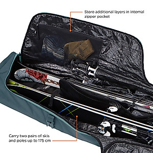 Thule Roundtrip Ski Roller Bag, Dark Slate , 192cm