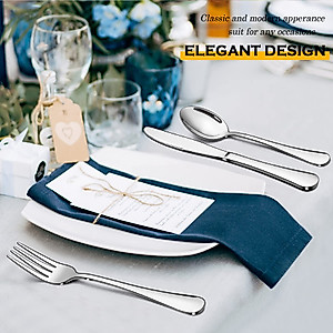 LIANYU 66-Piece Silverware Set with Serving Utensils, Stainless Steel Silverware Flatware Set for 12, Elegant Cutlery Tableware Includes Fork Spoon Knife, Mirror Polished, Dishwasher Safe