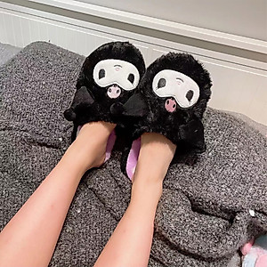 Kawaii Slippers, One Size Fits Most Winter Warm Indoor Bedroom Shoes Women Girls