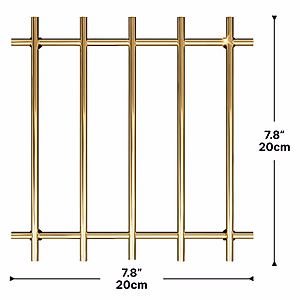 BENOLDY, Stainless Gold Chrome Color Metal Trivet for Hot Dishes, Pots and Pans, Kitchen Heat Resistant Elegant Design Trivet with Non-Scratch Non-Slip countertop Plastics