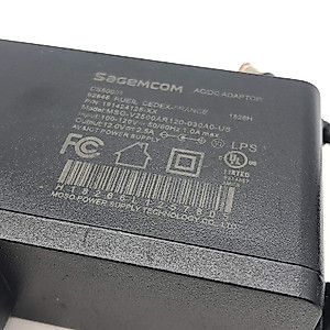 Tekswamp AC/DC Adapter 12V 2.5A 30W Sagemcom MGS-V2500AR120-030A0-US