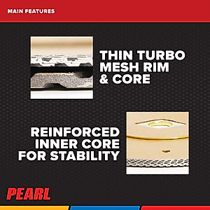 PEARL ABRASIVE CO. P5 Thin Mesh Turbo Blade 4" 5/8"-20mm-7/8 Arbor