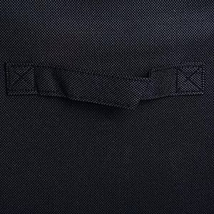 DII Non Woven Fabric Storage Bin Collection Collapsible Organizer Cube, Small Set, 11x11x11", Black, 2 Count