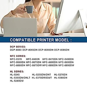 2 Pack TN-650 TN650 Black High Yield Toner Cartridge Replacement for Brother DCP-8060 8065DN 8080DN 8085DN MFC-8370 8460N 8470DN 8670DN 8860DN 8870DW 8480DN 8880DN 8680DN 8690DN 8660DN 8890DW Printer.