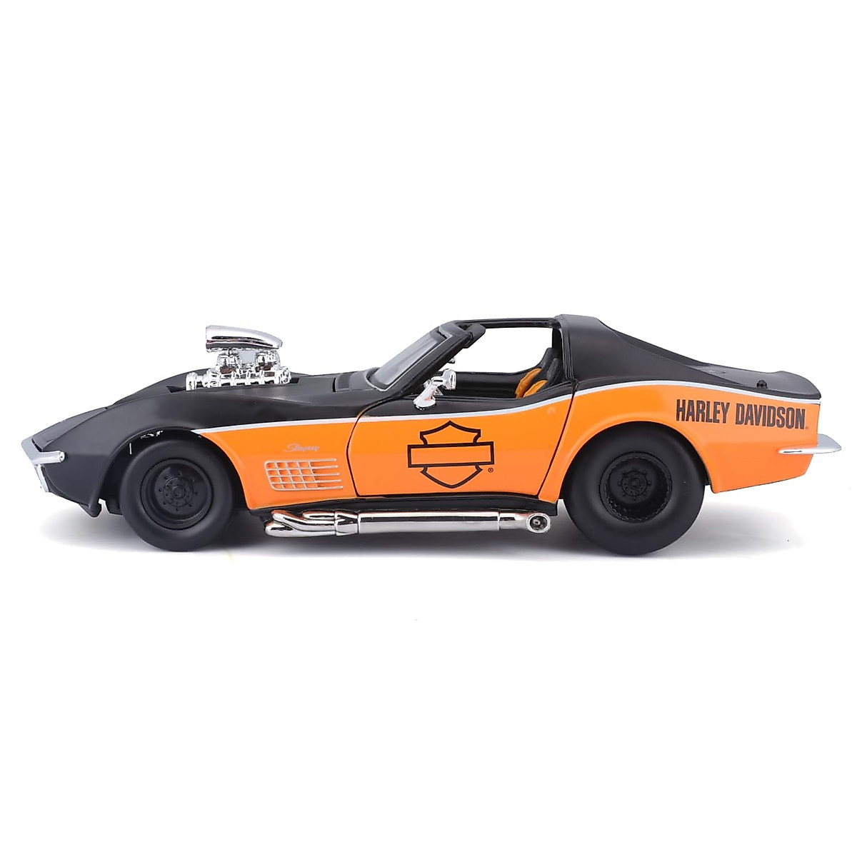 Maisto Harley-Davidson 1970 Chevy Corvette Diecast Vehicle (1:25 Scale)