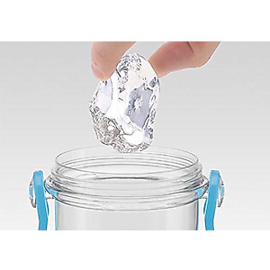 Skater PSB5KD Children's Water Bottle, Clear Bottle, 16.2 fl oz (480 ml), Sumikko Gurashi Obenkyo, Width 3.7 x Diameter 3.1 x Height 8.3 inches (9.5 x 7.9 x 21 cm), Girls, Made in Japan