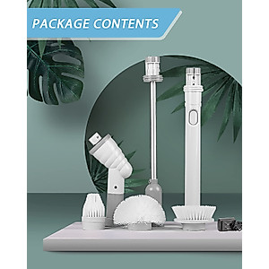 DIMUAT Electric Spin Scrubber, Shower Scrubber for Cleaning, Cordless Grout Power Bathroom Cleaner for Cleaning Tile, Floor, Bathtub