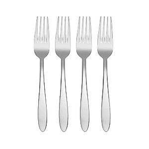 Oneida Mooncrest Dinner Forks, Set of 4 B336004A, Silver, Set of 4, Dinner Forks