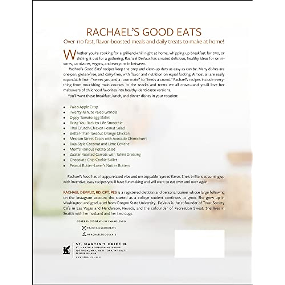 Rachael's Good Eats: Easy, Laid-Back, Nutrient-Rich Recipes