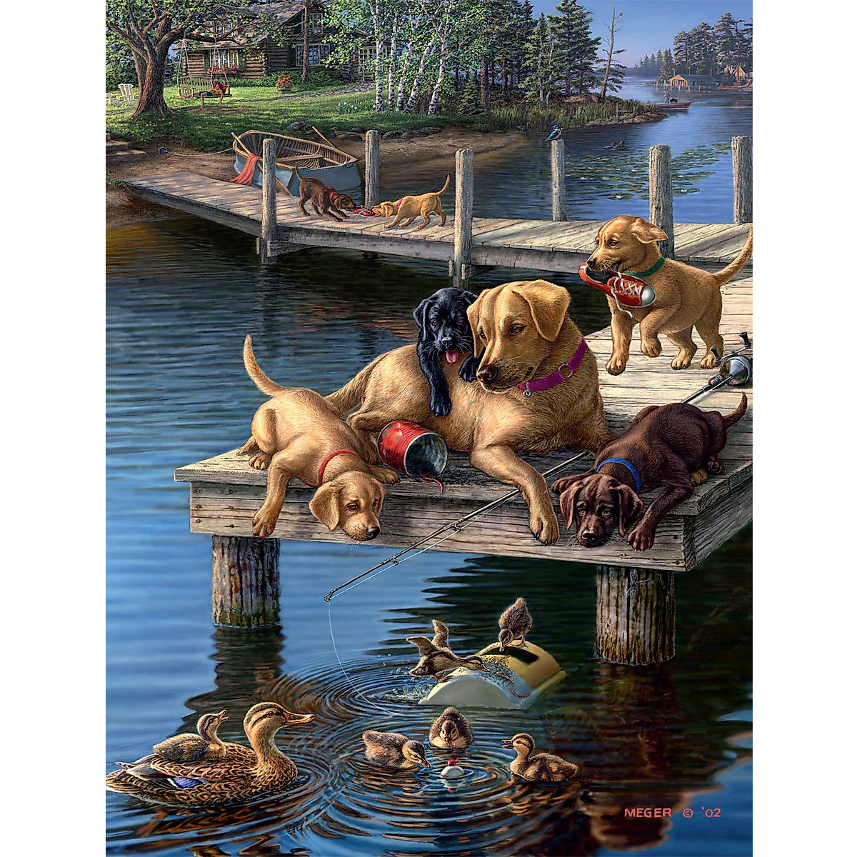 Buffalo Games - James A. Meger - Summer School - 750 Piece Jigsaw Puzzle for Adults -Challenging Puzzle Perfect for Game Nights - Finished Size is 24.00 x 18.00