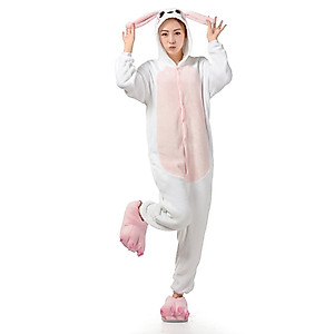 MizHome Easter Bunny Rabbit Cosplay Pajamas Anime Costume Homewear Lounge Wear S