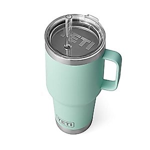 YETI Rambler 35 oz Straw Mug, Vacuum Insulated, Stainless Steel, Seafoam