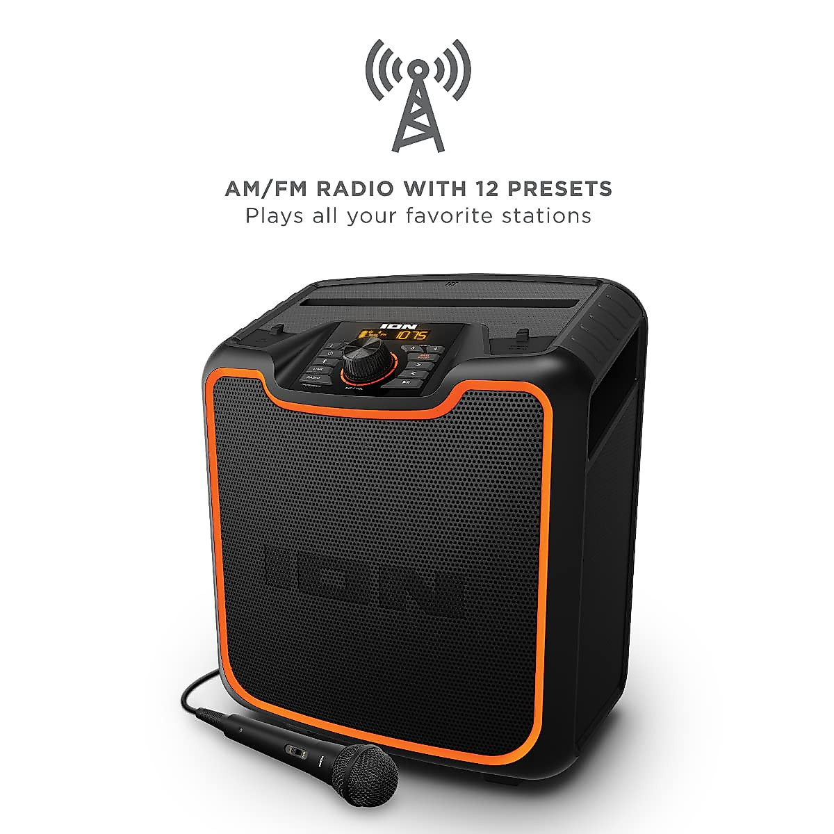 Ion Sport XL - High-Power All-Weather Rechargeable Bluetooth and NFC Enabled Speaker - MK3 (Renewed)