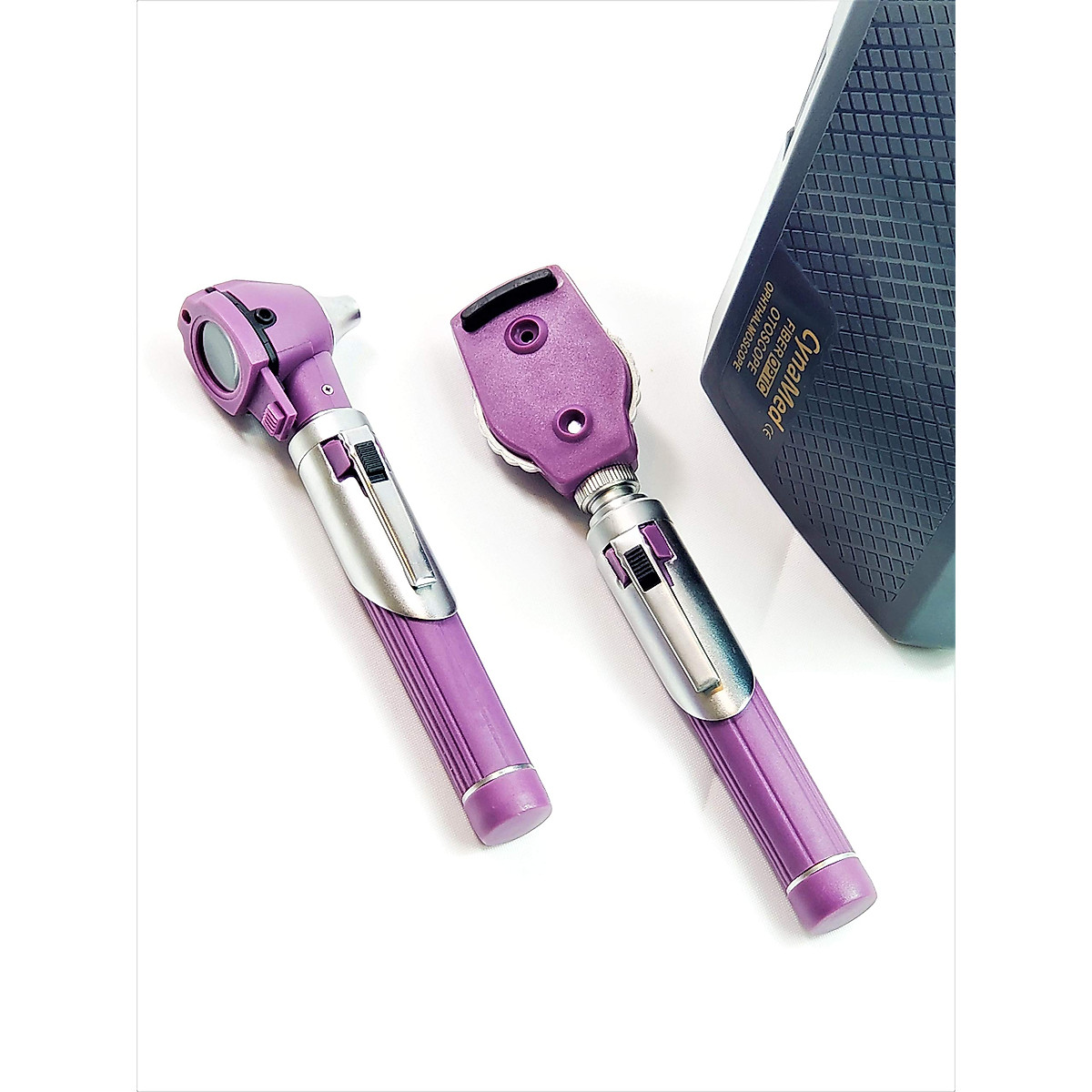 PURPLE OTOSCOPE SET -LED Otoscope/School Kit-CYNAMED
