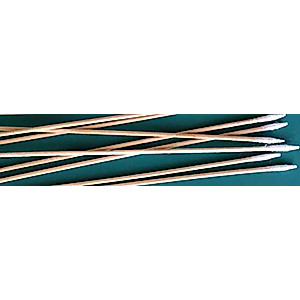 MG Chemicals 8112A Single Headed Tapered Cotton Swab Bonded on a 6" Birch Shaft, Bag of 100 Swab (Pack of 100)