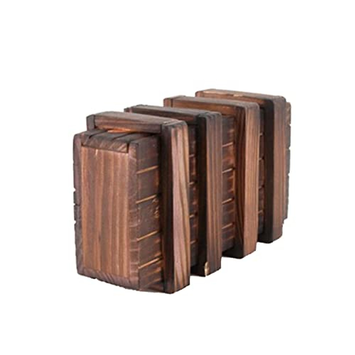 Magic Wooden Secret Compartment Brain Teaser Box Adults