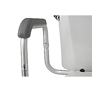 Medline Toilet Safety Rails, Safety Frame for Toilet with Easy Installation, Height Adjustable Legs, Bathroom Safety