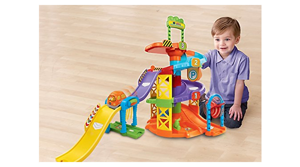 VTech Go! Go! Smart Wheels Spinning Spiral Tower Playset - Fun Learning