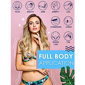 TOPHONIEX Waxing Kit, Wax Warmer for Hair Removal Wax Kit With Hard Wax Beans Wax Machine for All Hair Types, Eyebrows, Face, Legs, Nose, Bikini