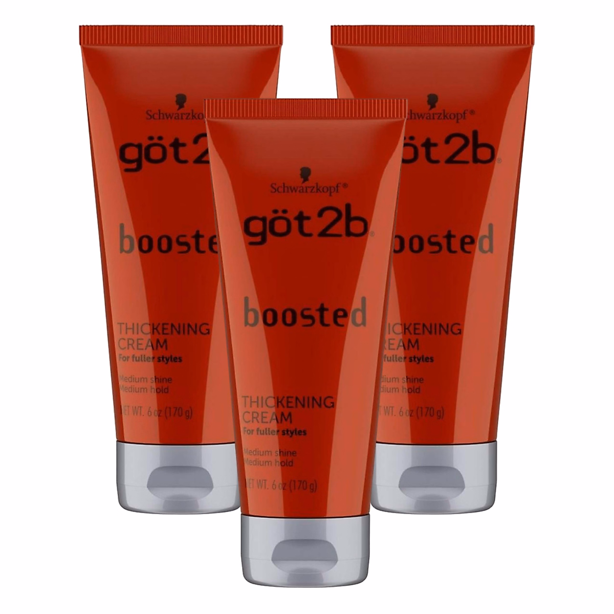 Got 2B Boosted Thickening Cream 6 Ounce (Pack of 3)