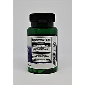 Swanson Chromium Picolinate 200 mcg 60 Capsules (2 Pack)
