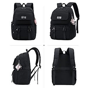 JiaYou Teen Girls Casual Backpack High Middle School Daypack Women Daily Travel Laptop Bag(2# Purple,35 Liters)